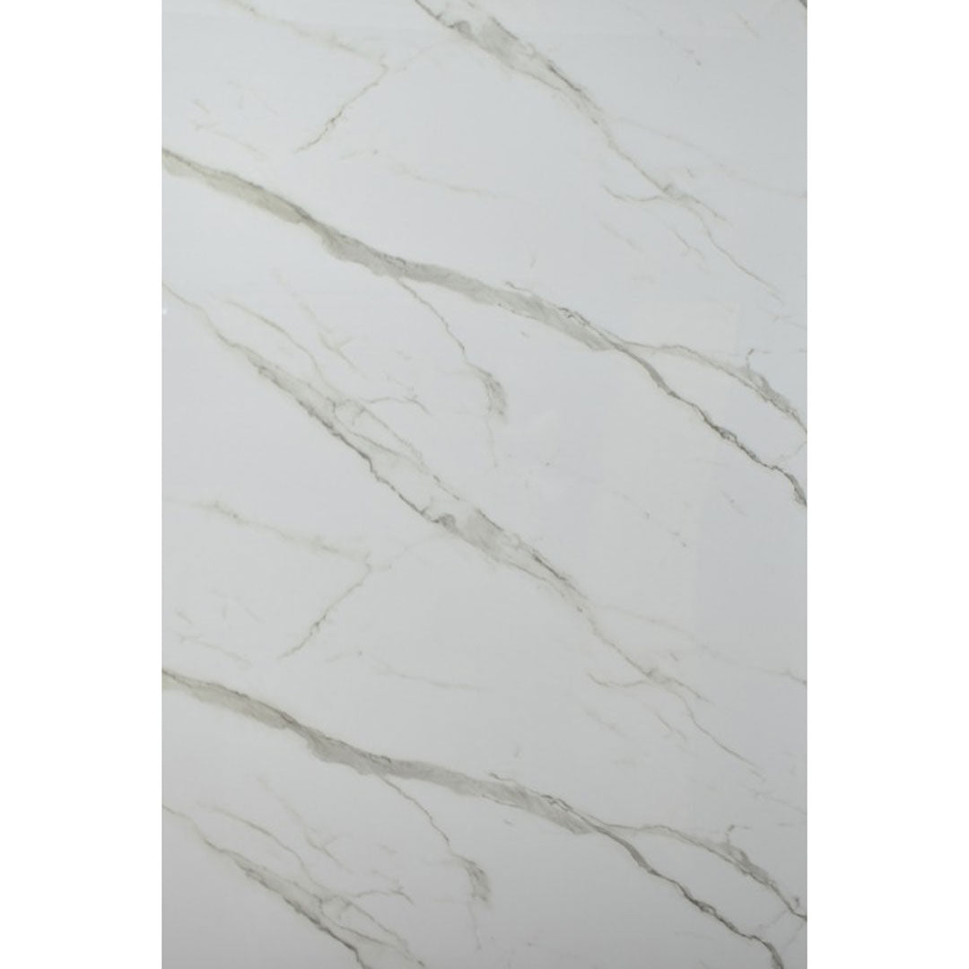 Marmorplatte Calacatta White Stone 260x122 – AkustiKunst Wandelemente